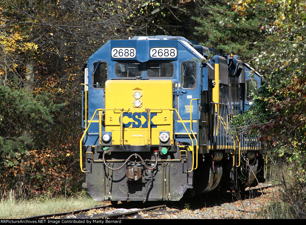 CSX 2688 at Winston-Salem Southbound Rwy Office